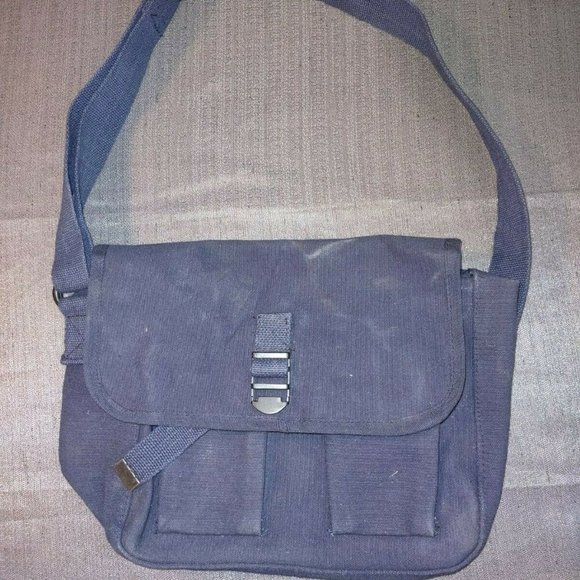 Bags | Vtg Military Cross Body Messenger 2 Pocket Canvas Laptop Bag Usn ...